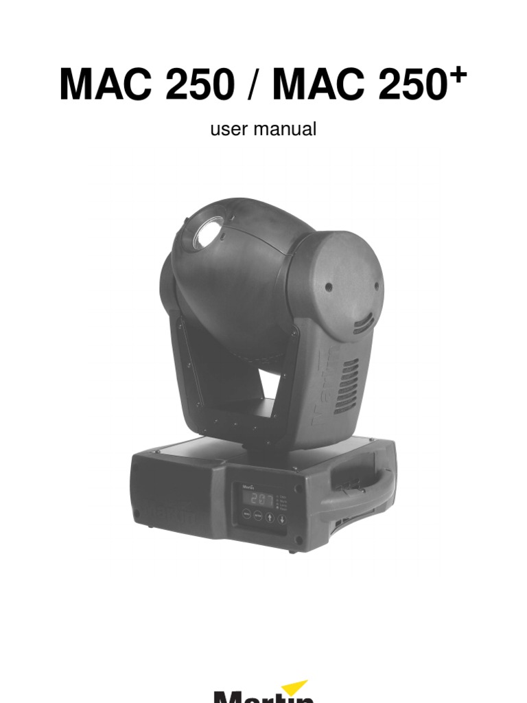 Martin Mac 250 Manual | PDF | Electrical Connector | Ac Power Plugs And ...