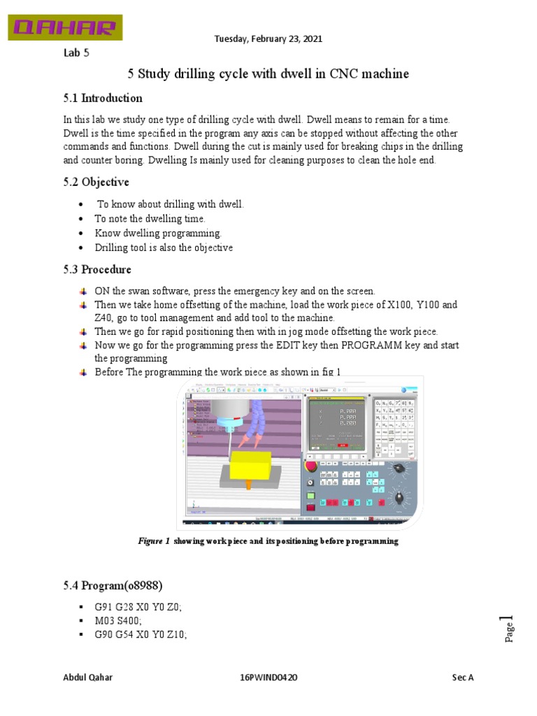 CNC Drilling Dwell Study | PDF | Drilling | Metalworking