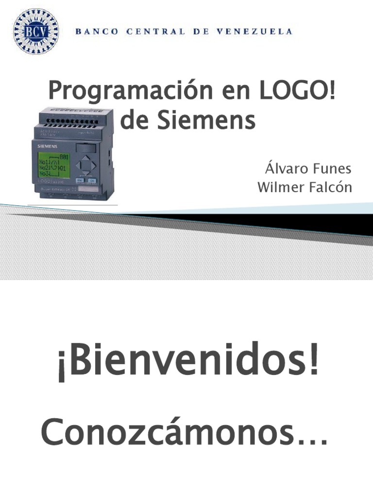 Programación en LOGO! de Siemens | PDF | Controlador lógico programable ...