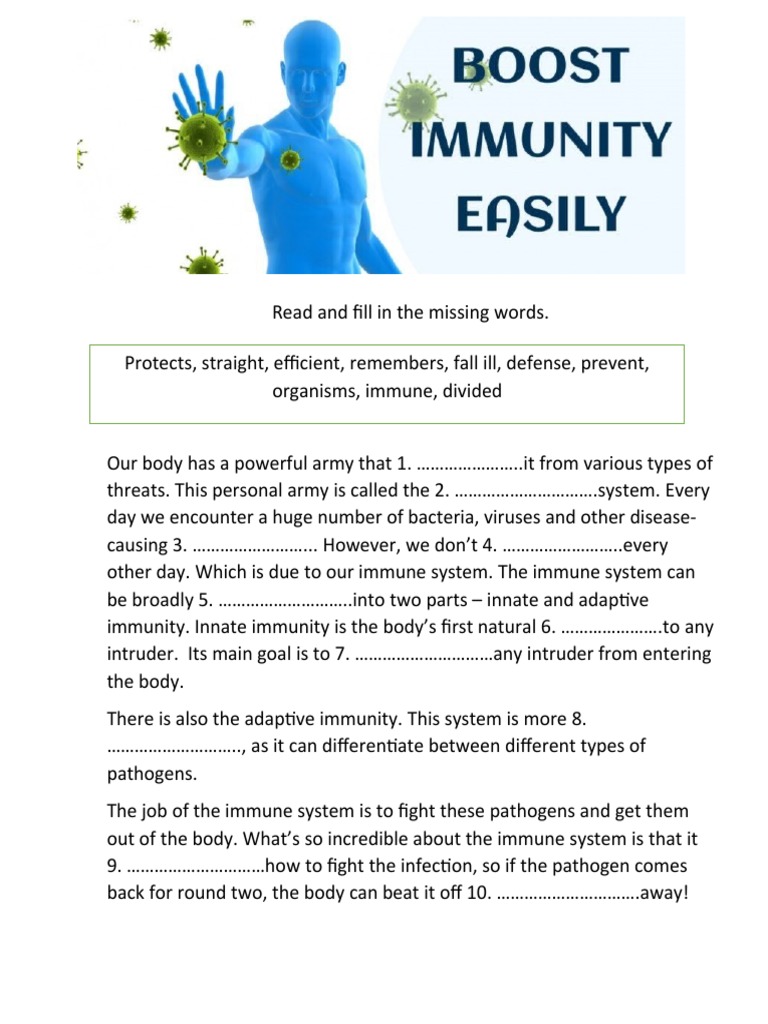 03.19. The-Immune-System-Reading | PDF | Wellness | Computers