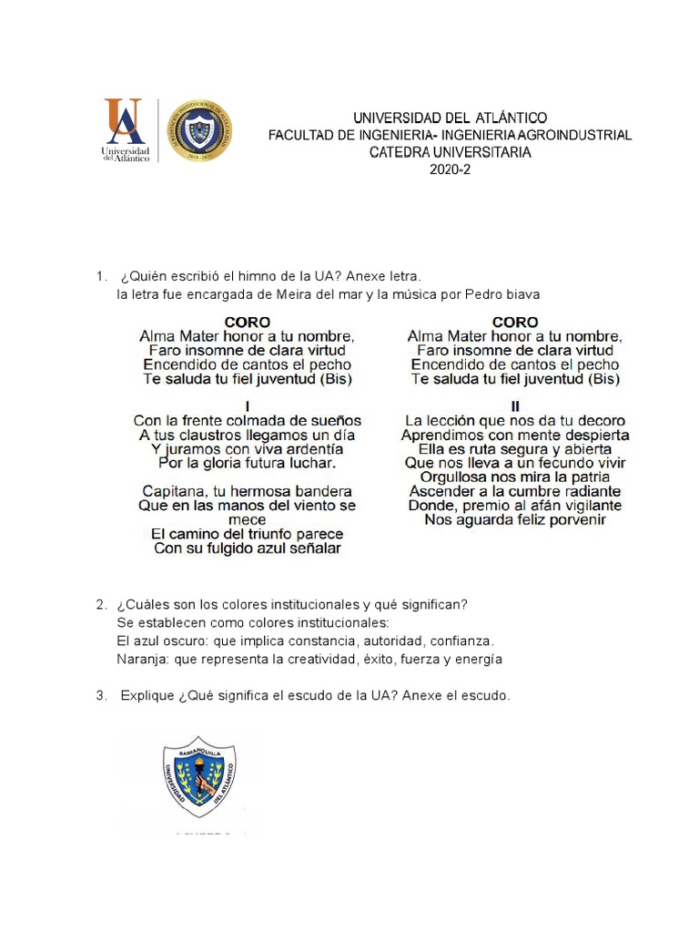 Simbolos Institucionales Ua | PDF