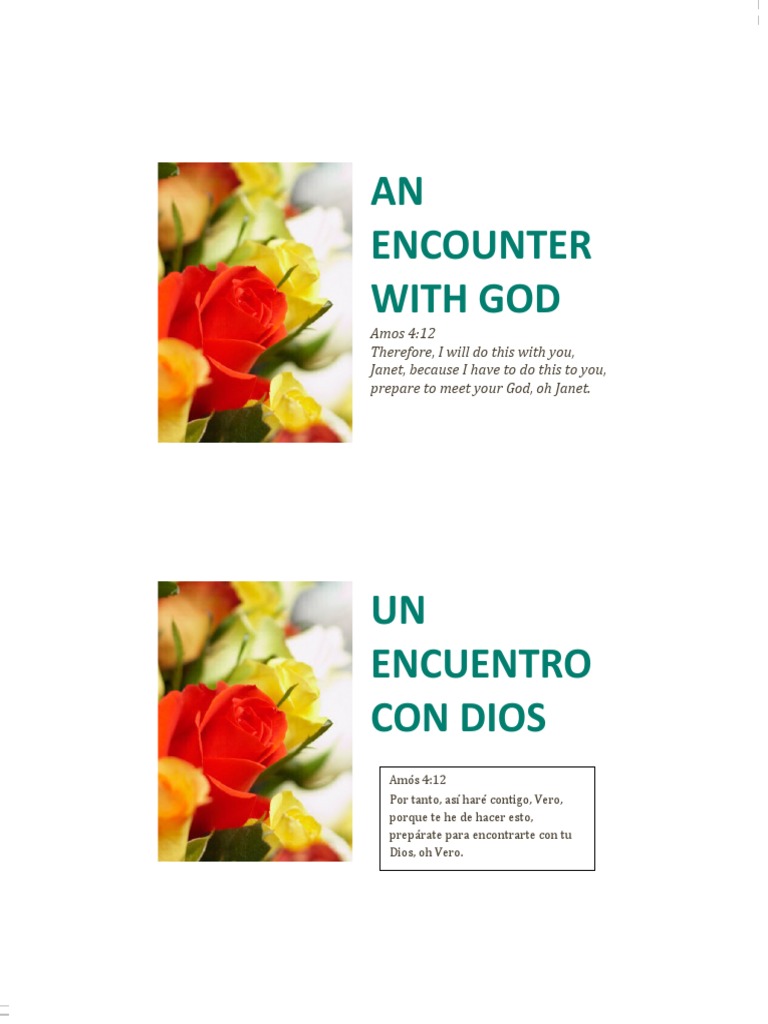 An Encounter With God | PDF | Crecimiento personal y profesional ...