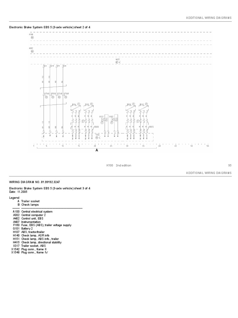MAN TGS-TGX Wiring Diagrams Electrical System K100 (2nd Edition) (097 ...
