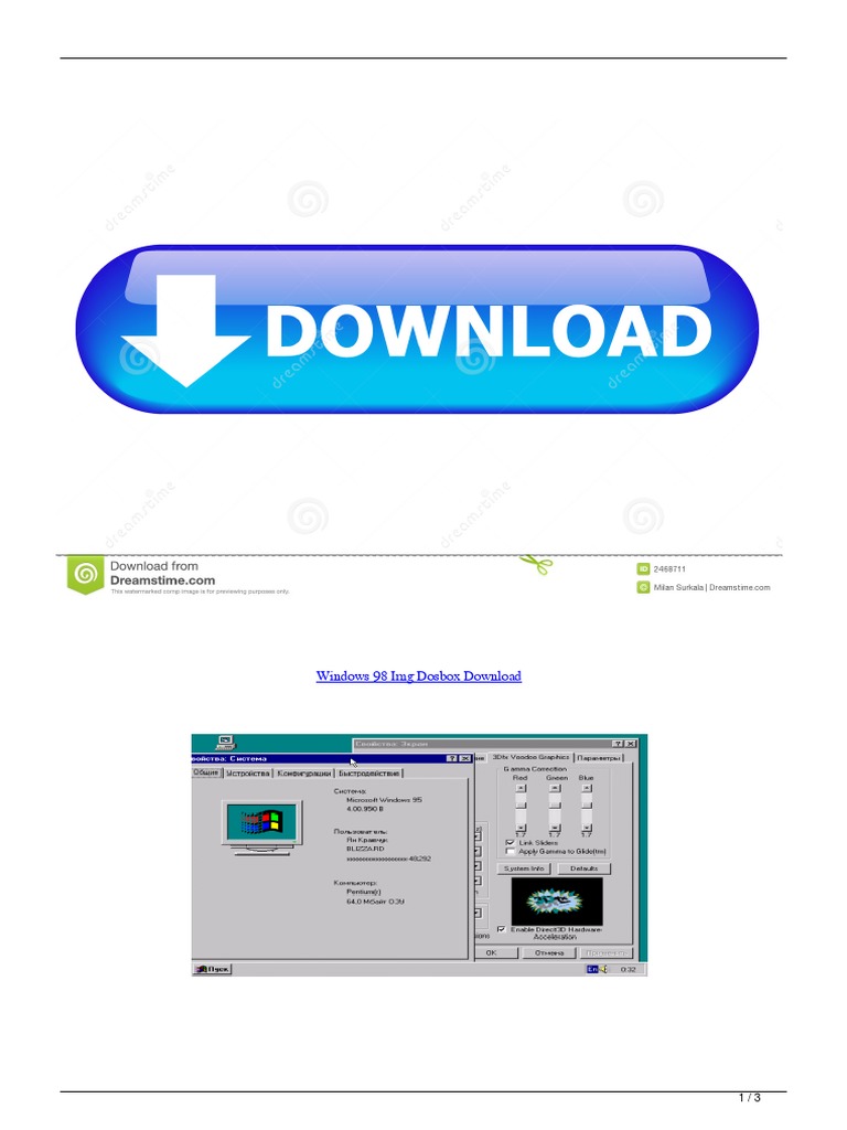 Windows 98 Img Dosbox Download | PDF | Microsoft Windows | Dos