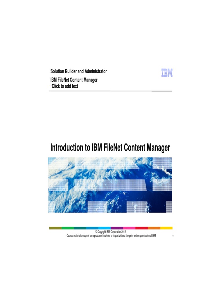 Introduction To Ibm Filenet Content Manager | Download Free PDF ...
