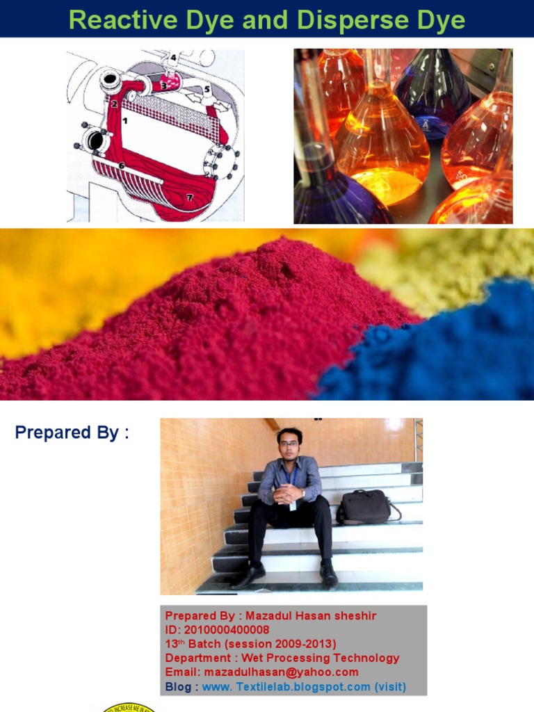 Reactive Dye and Disperse Dye | PDF | Dye | Dyeing