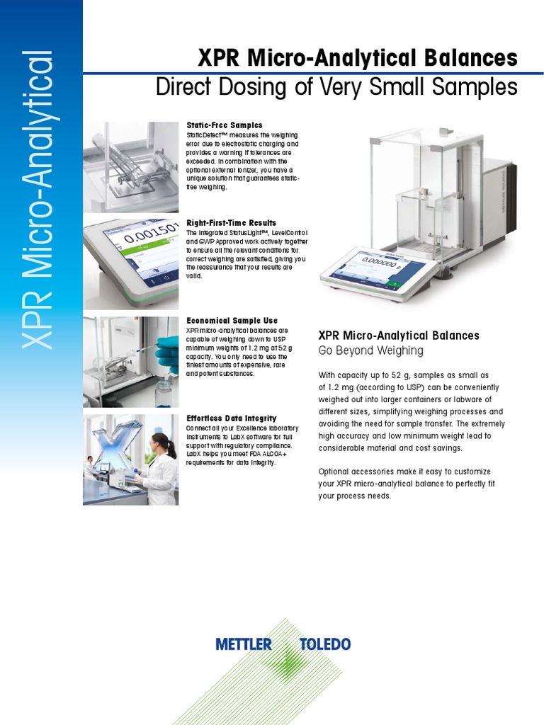 XPR Microanalytical Balances June 20 | PDF | Printer (Computing) | Weight