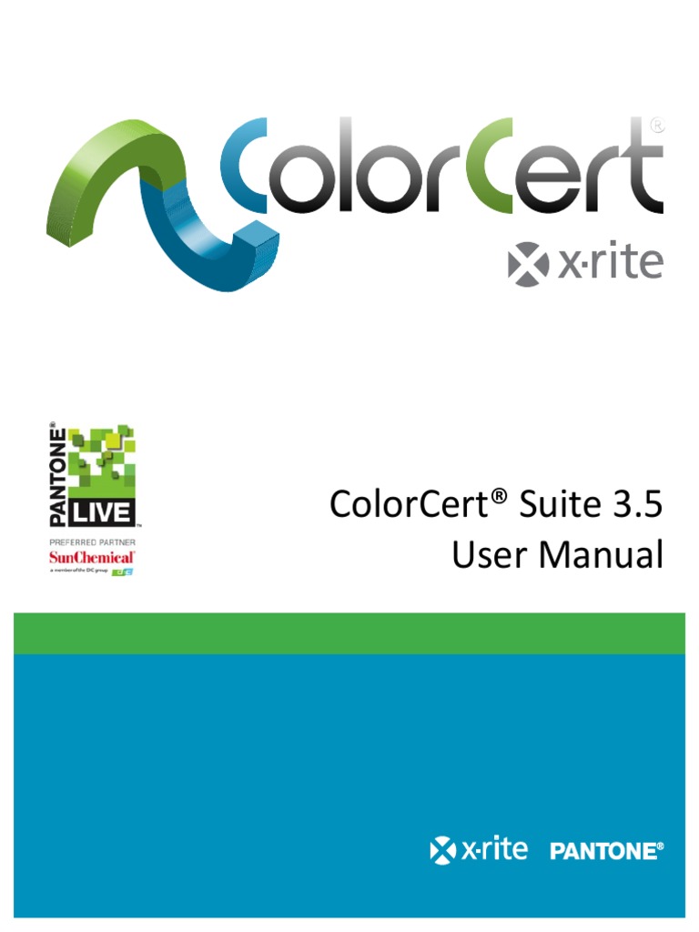 Colorcert® Suite 3.5 User Manual | PDF | Installation (Computer ...