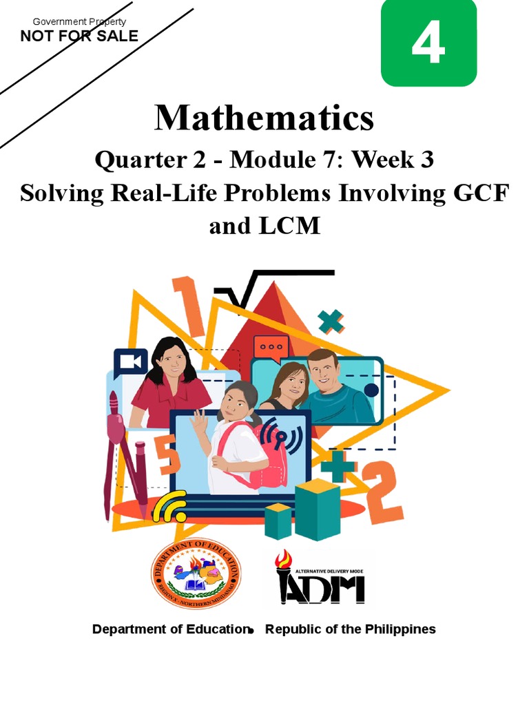 Math4 q2 Mod7 Solvingreallifeproblemsinvolvinggcfandlcm v3 | PDF ...