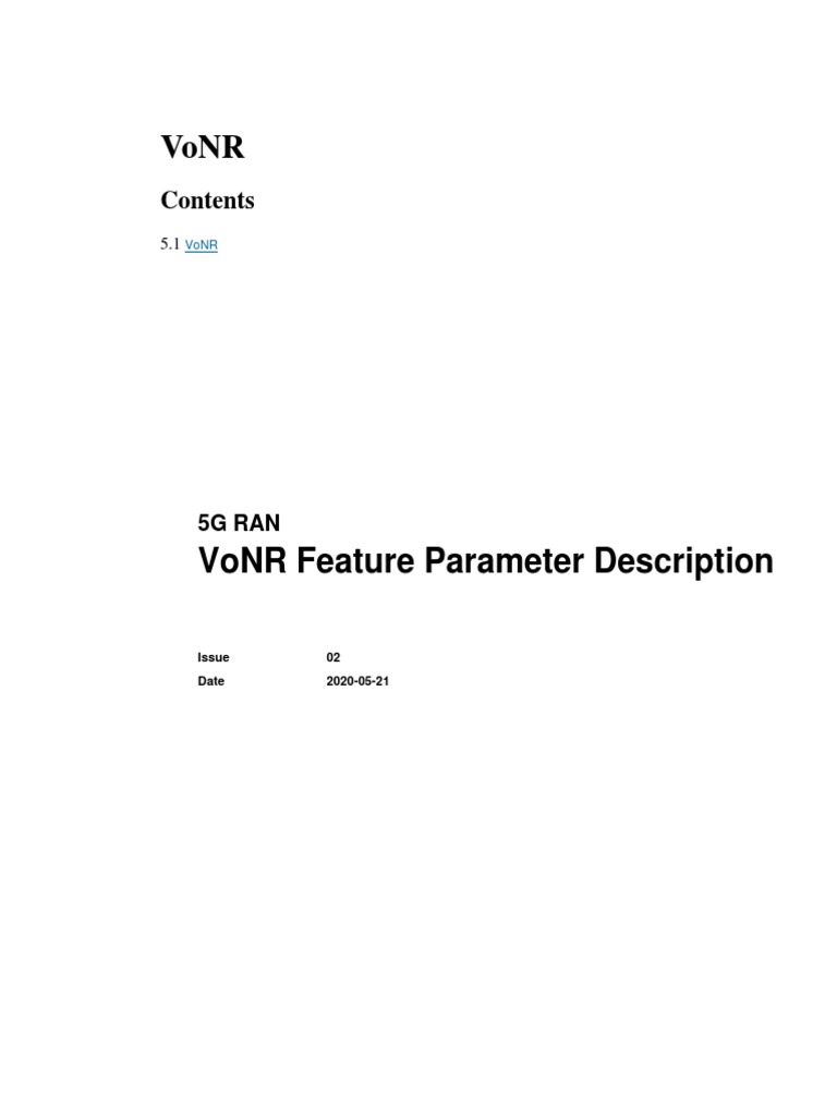5G RAN Feature Documentation 5G RAN3 1 02 20201015101614 | PDF ...
