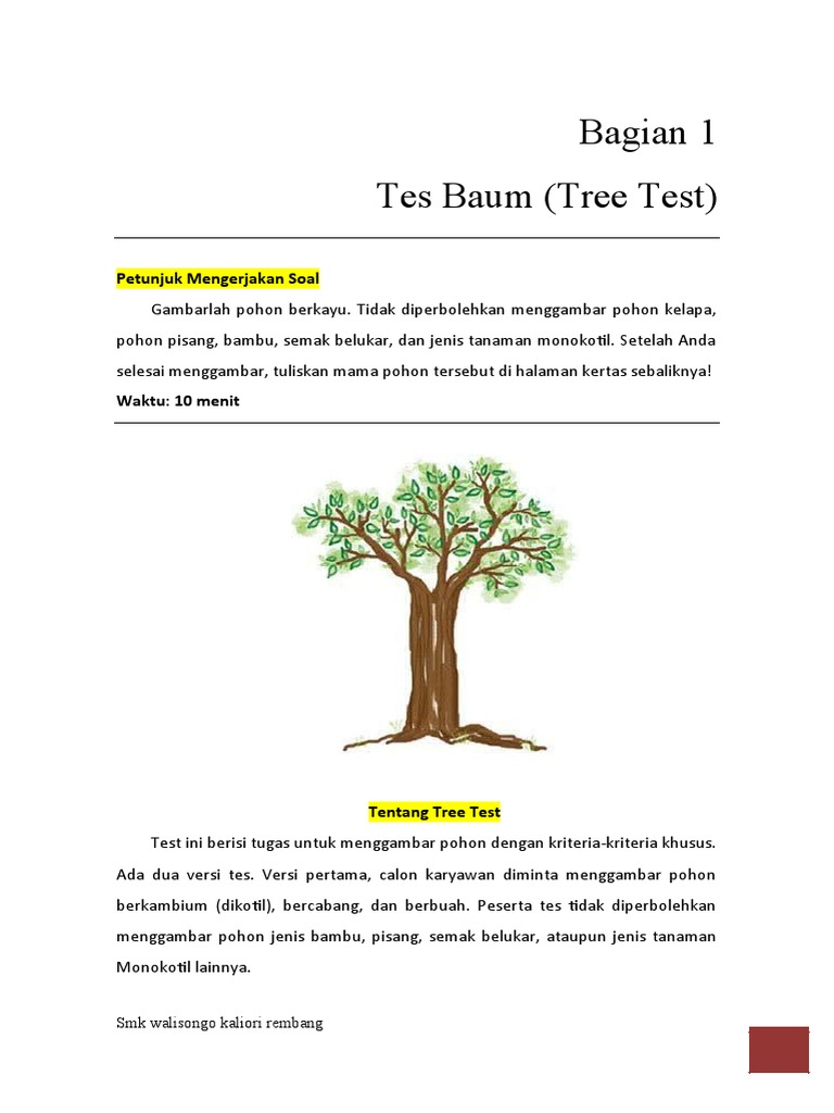 Tes Pohon | PDF
