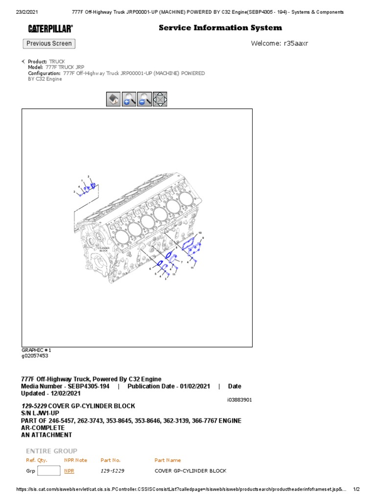 777f Off-Highway Powered by c32 Engine | PDF | Propulsion | Engines