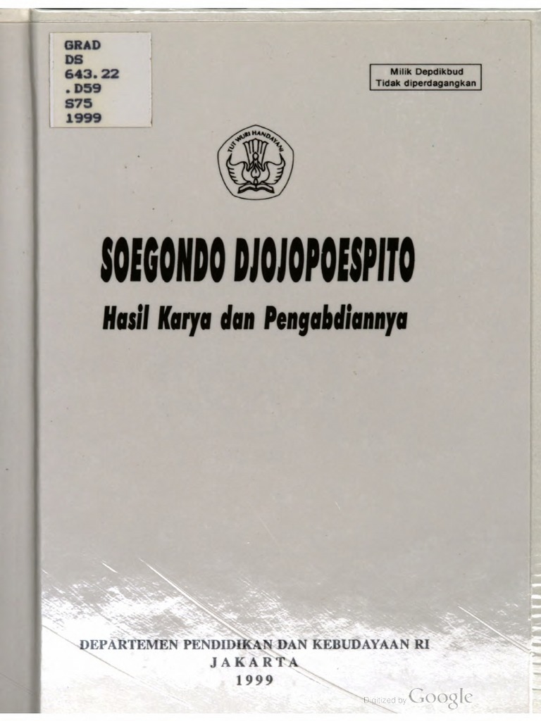 Soegondo - Djojopoespito (1999) | PDF