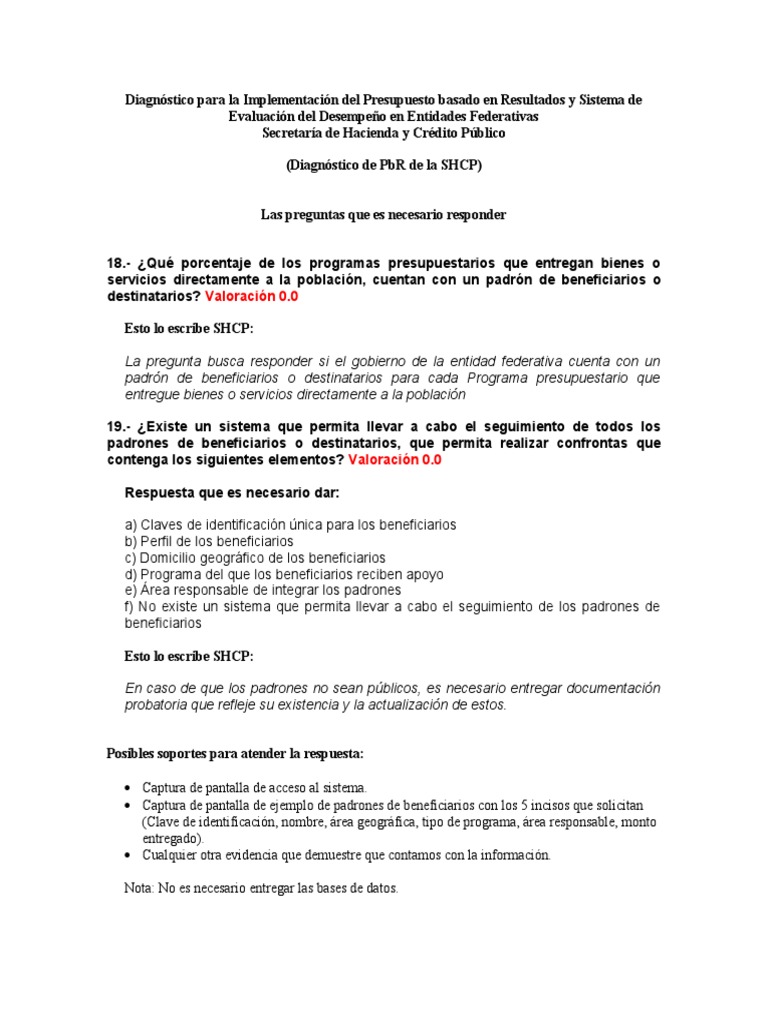 Diagnóstico de PBR | PDF