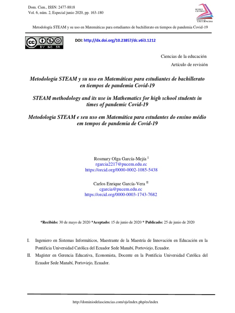 Matematicas Steam | PDF | Plan de estudios | Aprendizaje