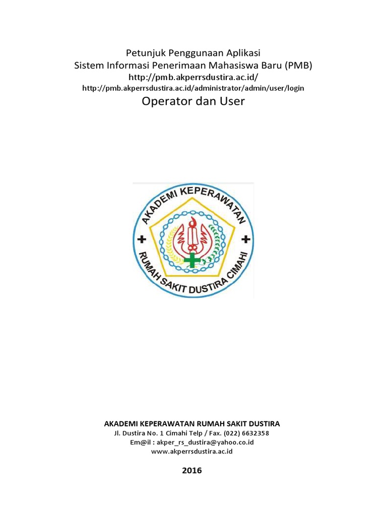 SOP Penggunaan Aplikasi Akper RS. Dustira PMB | PDF