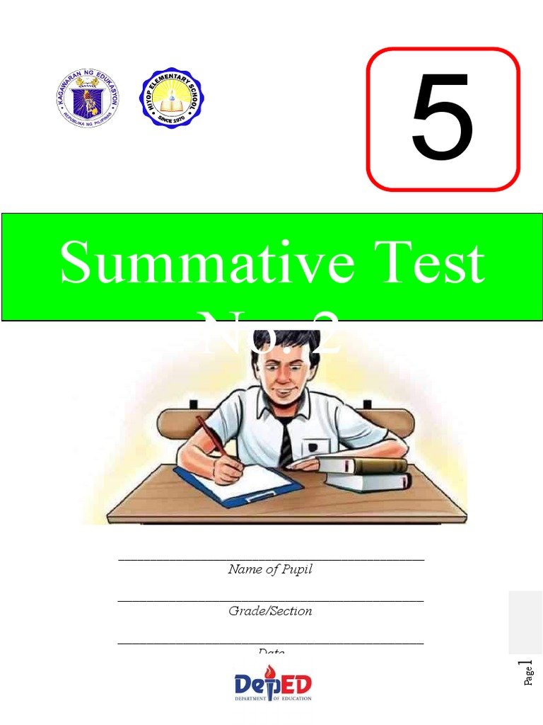 Grade 5 Summative Test 2 | PDF