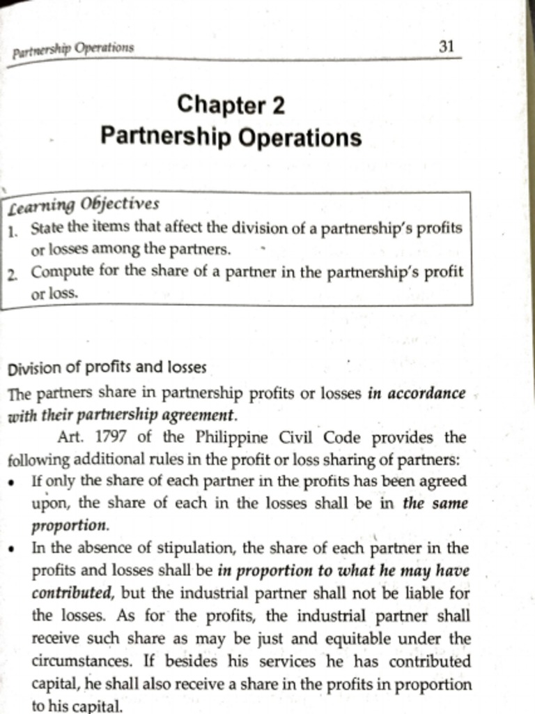 Partnership Operations | PDF