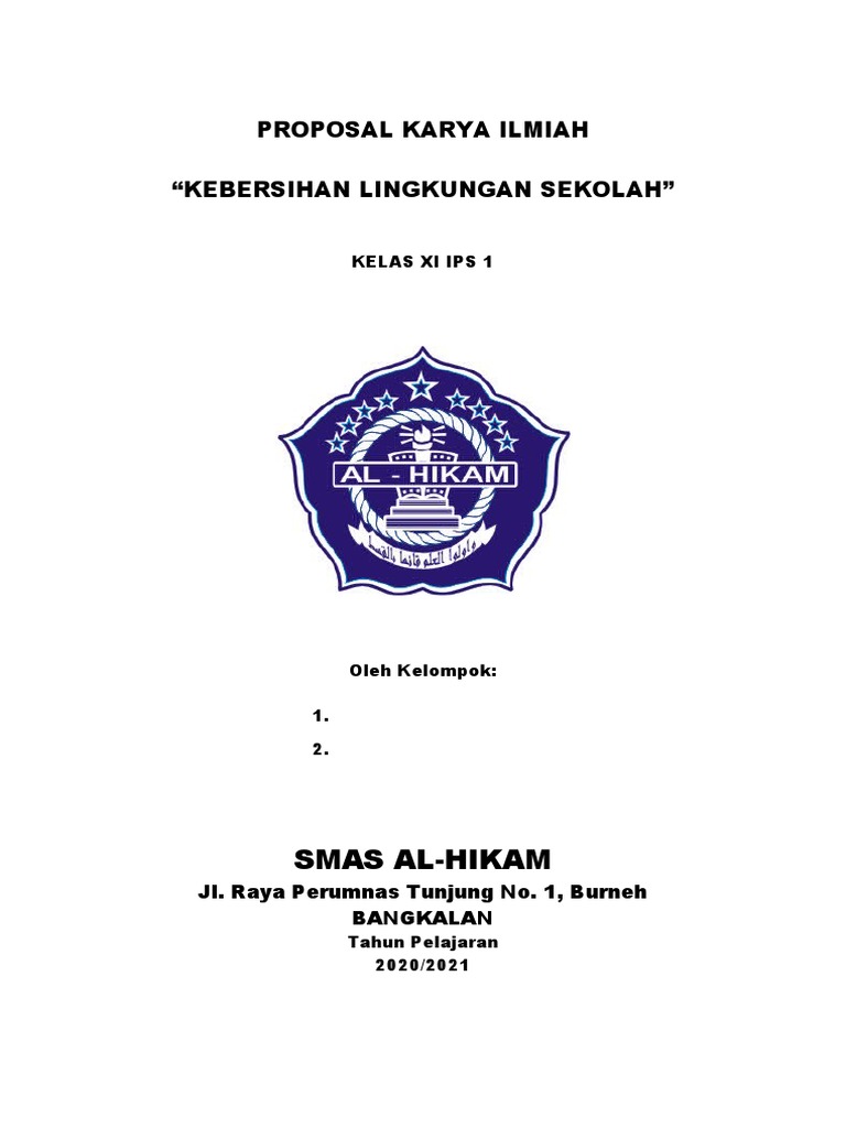 Cover Proposal Penelitian | PDF