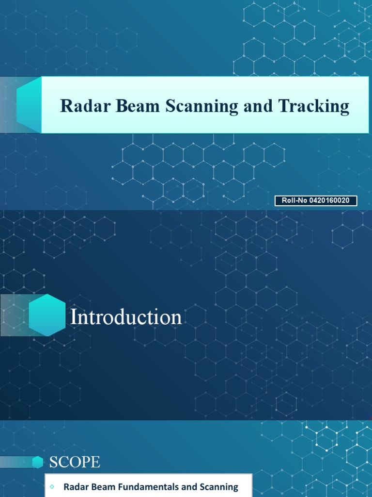 Radar Beam Scanning & Tracking | PDF | Radar | Microwave Technology