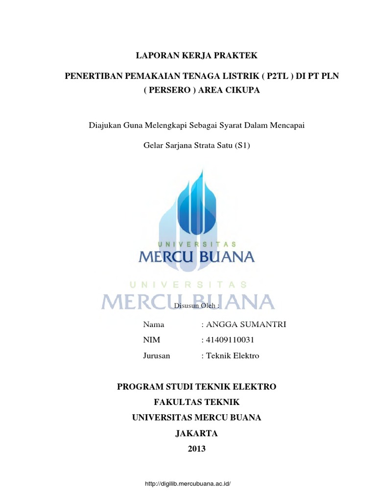 Penertiban P2TL di PT PLN Cikupa | PDF
