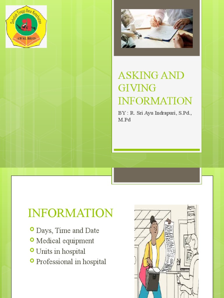 Asking and Giving Information | PDF