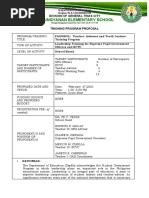 SSG and SPG Leadership Training Proposal and Matrix 2 | PDF ...