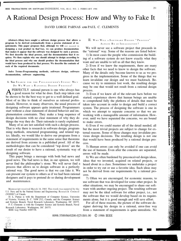 Rational Design Process | PDF | Specification (Technical Standard ...