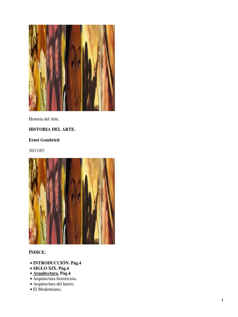 Decargar Ernst-Gombrich | PDF | Cubismo | Impresionismo