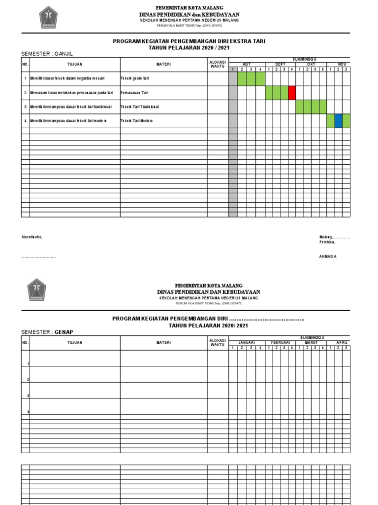Jurnal Ekstra Dan Program Tari | PDF