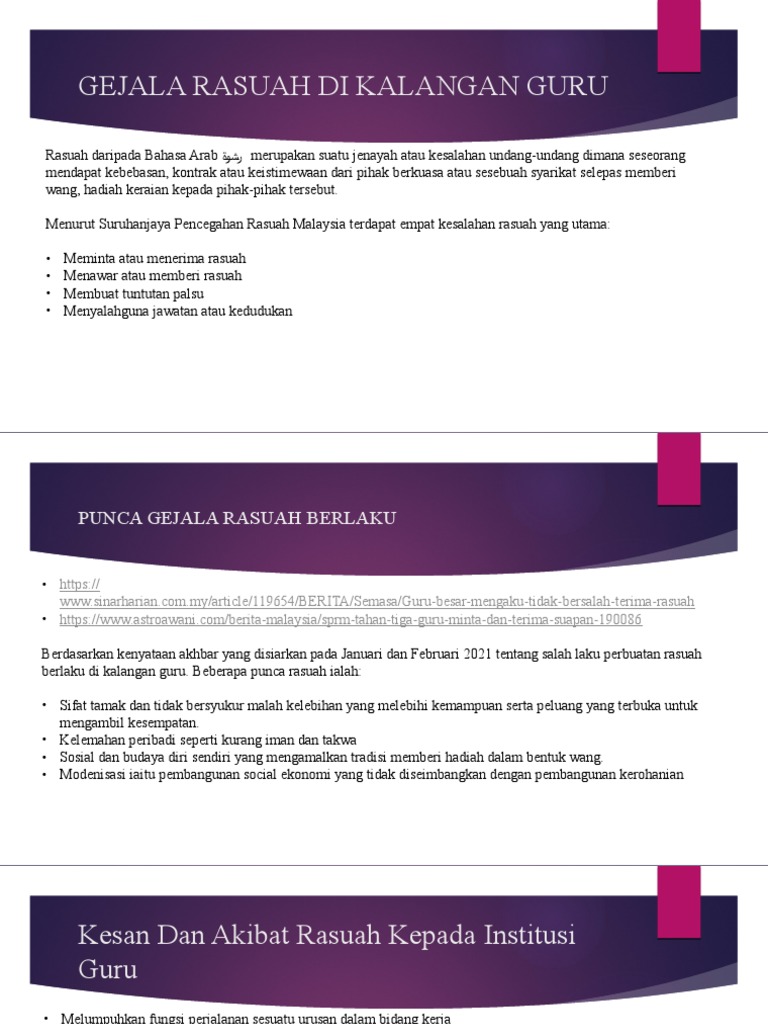 Pandangan Tentang Gejala Rasuah | PDF