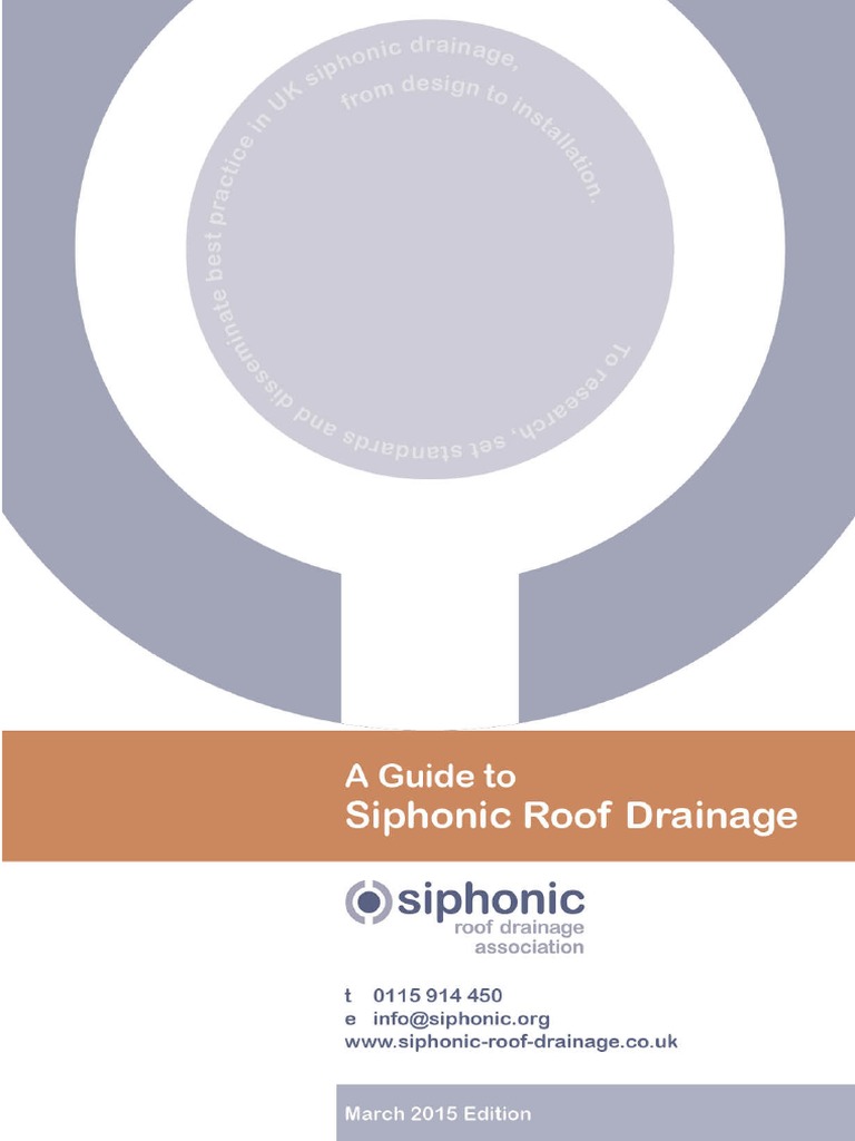 SRDA Siphonic Roof Drainage Guide | PDF | Pipe (Fluid Conveyance ...