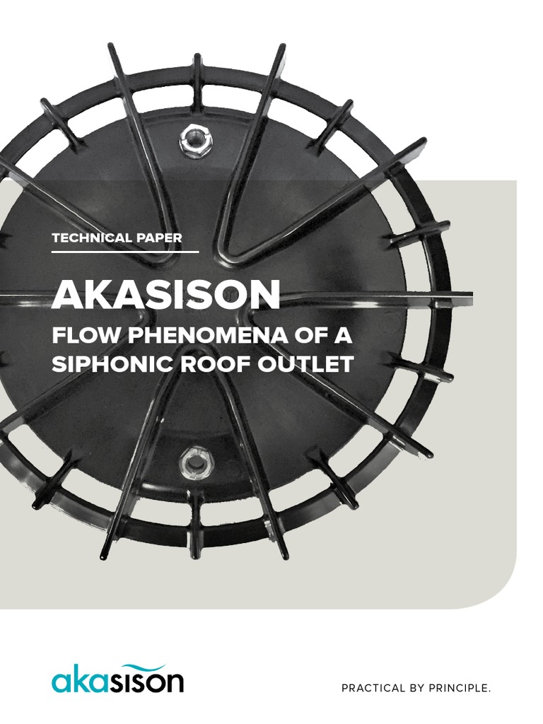 Akasison: Flow Phenomena of A Siphonic Roof Outlet | PDF | Drag ...