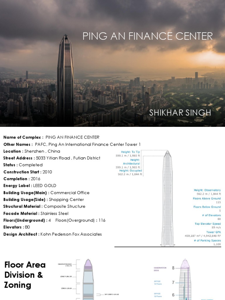 Ping An Finance Center | PDF | Elevator | Ventilation (Architecture)