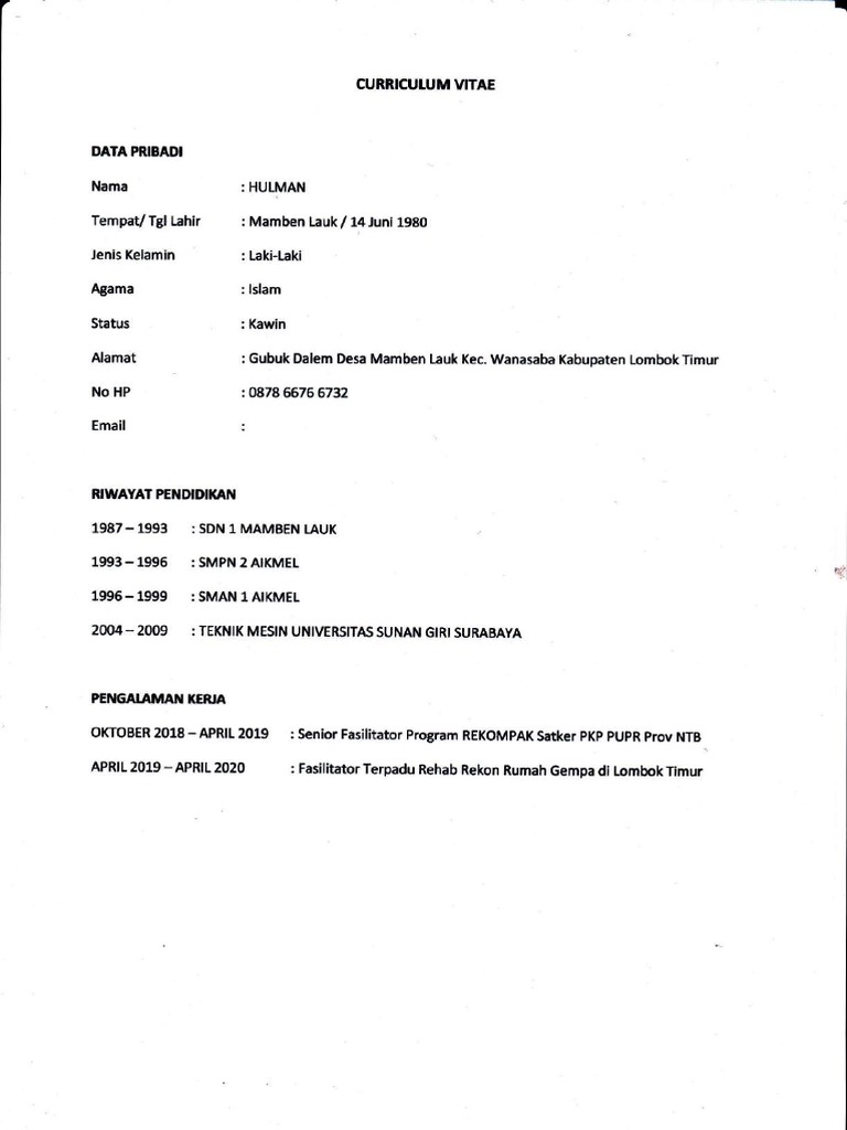 CV Digabungkan Dikompresi | PDF