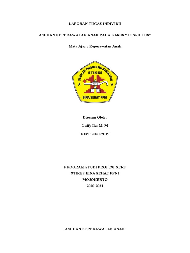 Askep Tonsilitis Lutfi | PDF