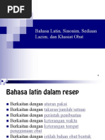 Bahasa Latin Resep Dokter | PDF | Seni & Disiplin Bahasa