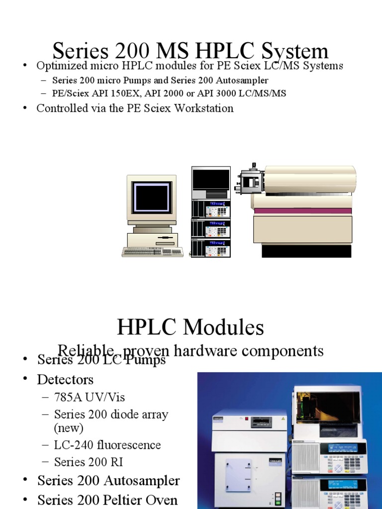 Series 200 MS HPLC System: - Optimized Micro HPLC Modules For PE Sciex ...