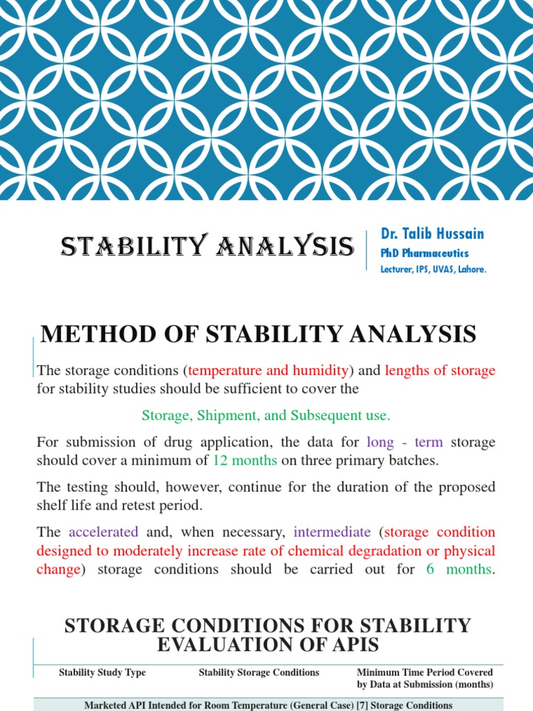 Stability Analysis (Preformulation) | PDF | Differential Scanning ...