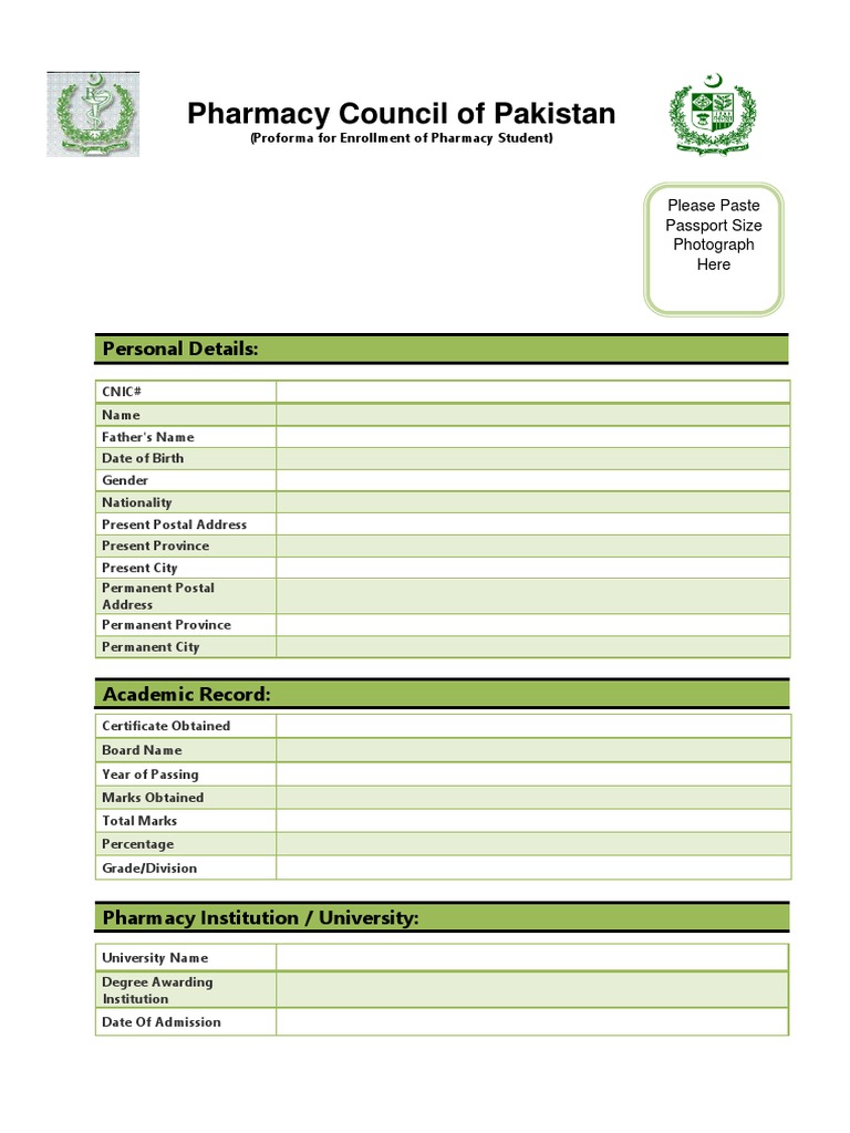 Enrollment Performa | PDF