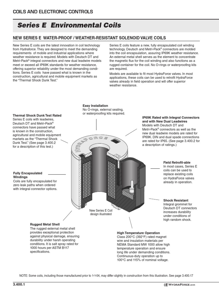 Series E Environmental Coils: Coils and Electronic Controls | PDF | Nature