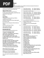 Catholic Mass Responses PDF | PDF | Mass (Liturgy) | God In Christianity