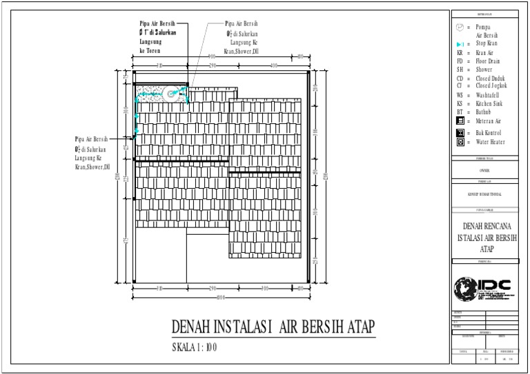 DENAH SISTEM PIPA AIR BERSIH RUMAH TINGGAL | PDF