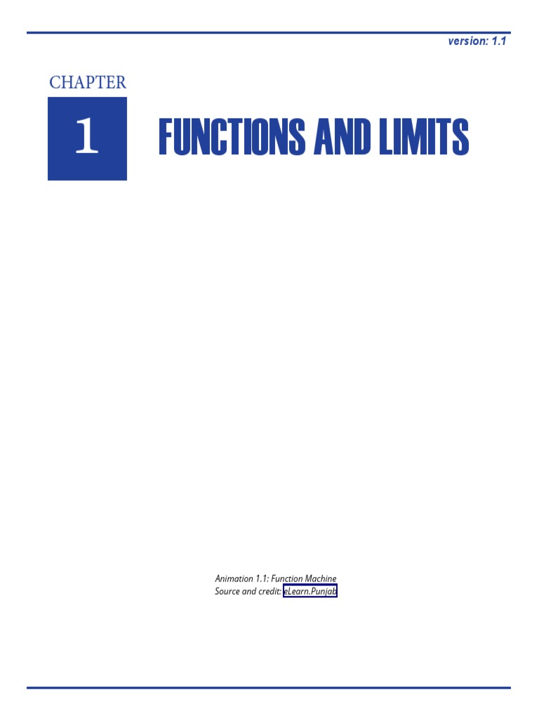 Functions and Limits: Animation 1.1: Function Machine Source and Credit: Elearn - Punjab ...