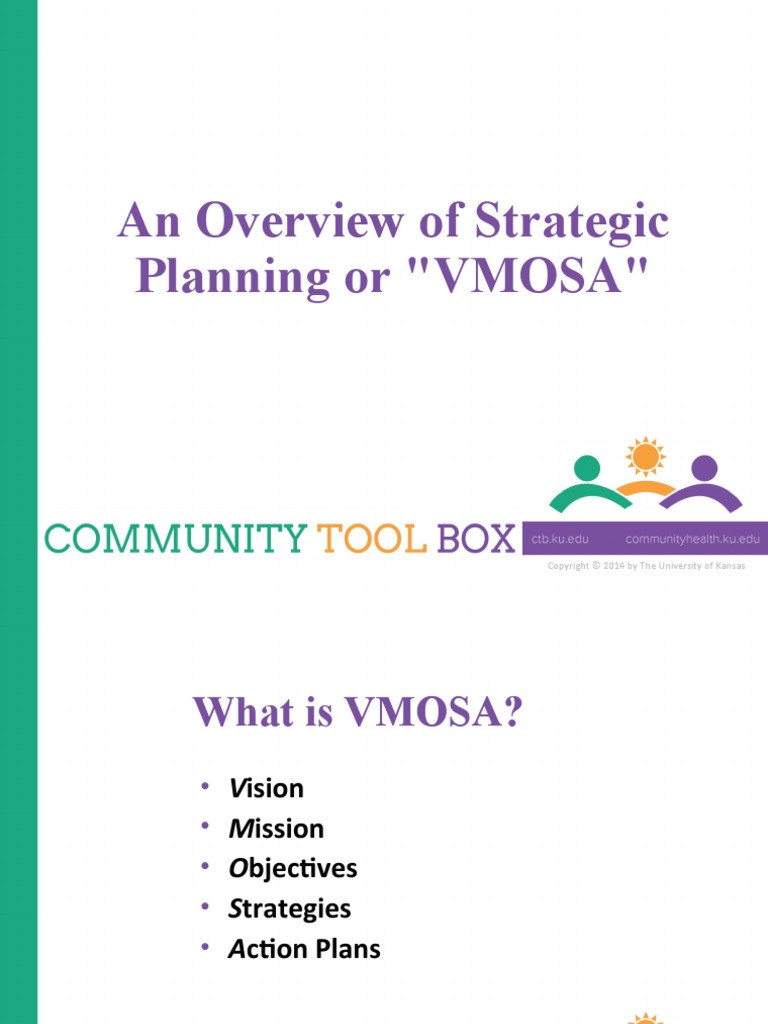 An Overview of Strategic Planning or "VMOSA" | PDF | Goal | Adolescence