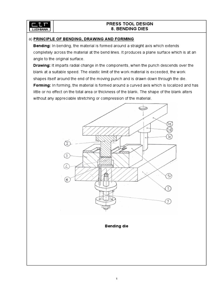 Press Tool Design 8. Bending Dies | PDF | Home & Garden | Computers