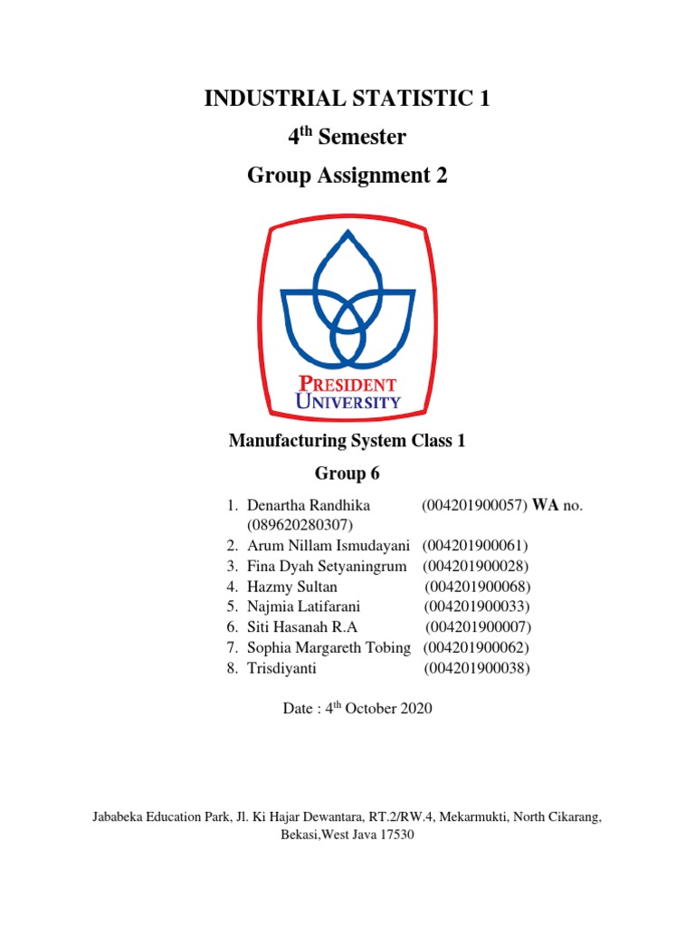 Is1 Class 1 Group 6 Assignment 2 | PDF | Probability Density Function | Probability Distribution