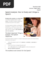 Ted Talk Presentation Rubric | PDF | Nonverbal Communication | Rhetoric