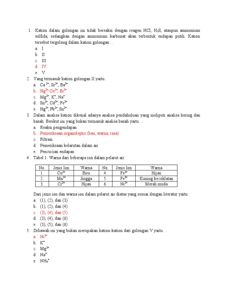 Soal Responsi Analit | PDF