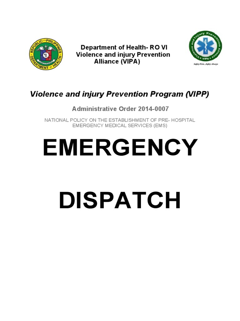 Emergency Dispatch Protocol Pdf Emergency Medical Services